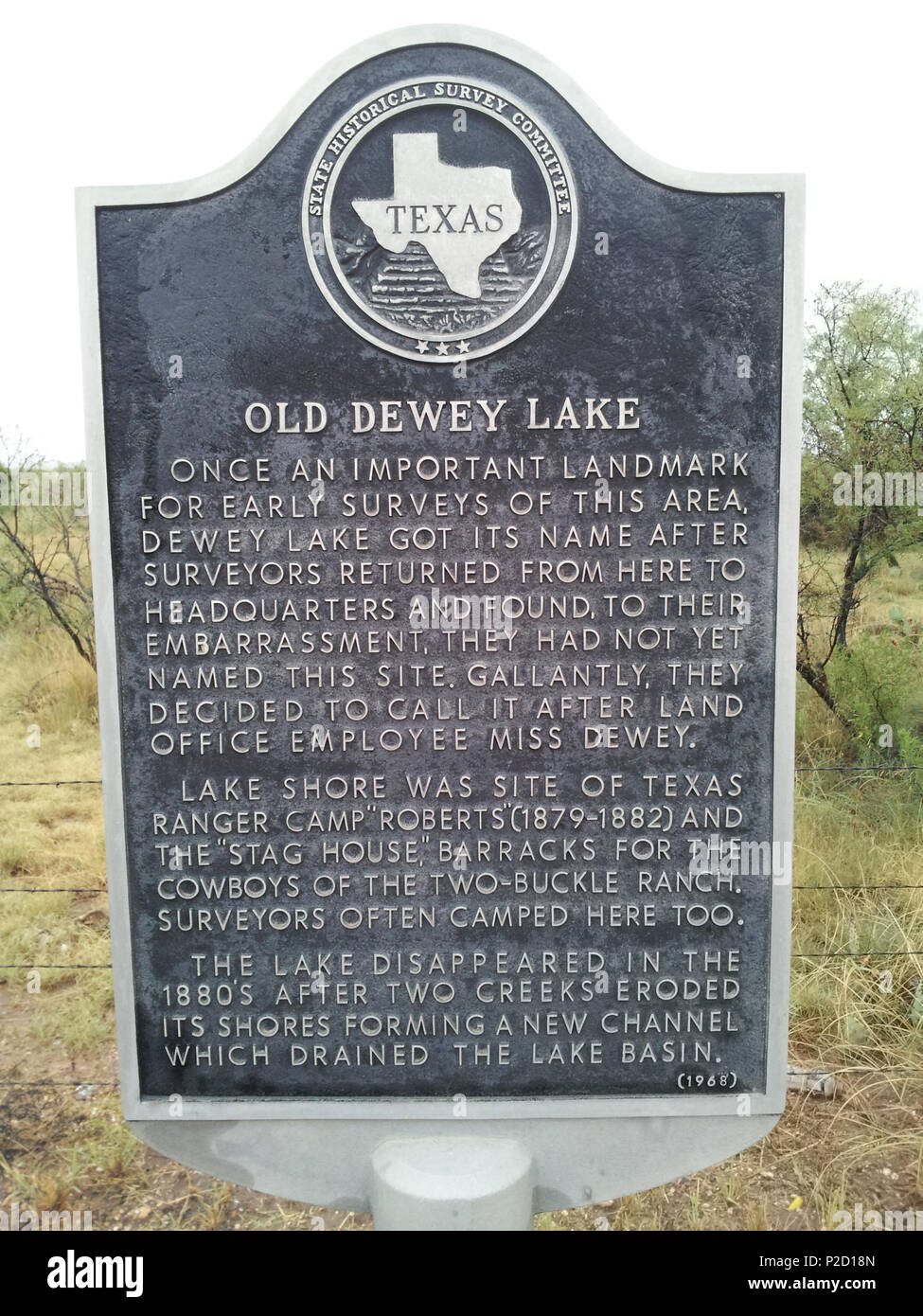 . English: Texas Historical Marker for Texas Ranger Camp Roberts . 6 ...