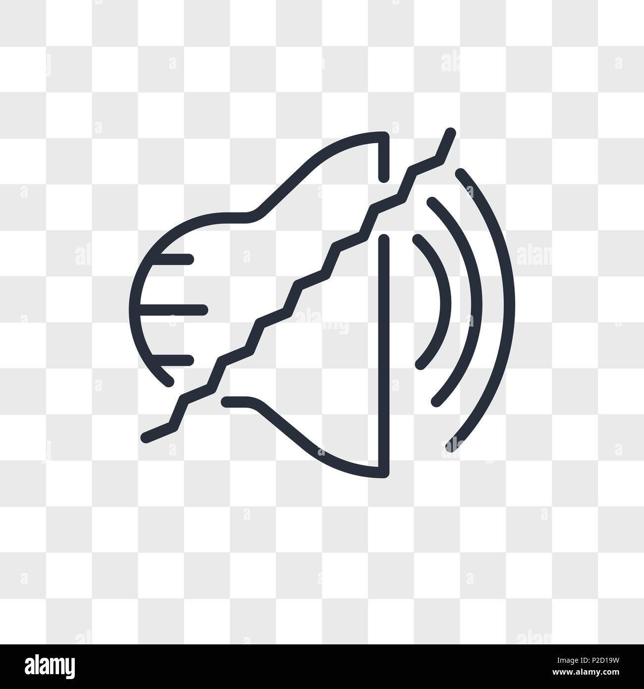 noise uction vector icon isolated on transparent background, noise ...