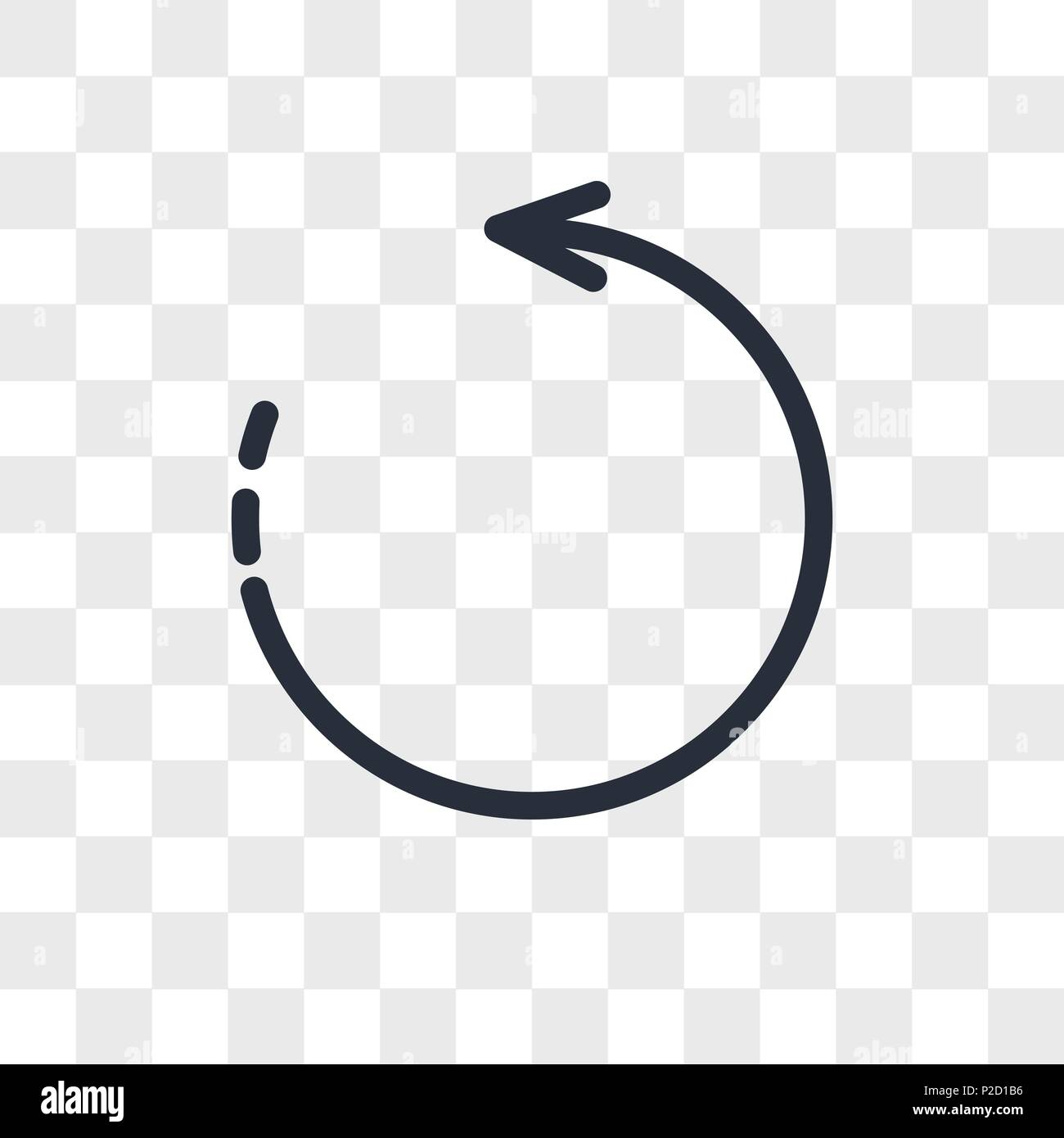 Refresh vector icon isolated on transparent background, Refresh logo ...