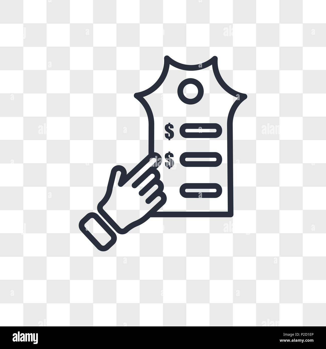 Choosing spa treatments option by cost vector icon isolated on ...