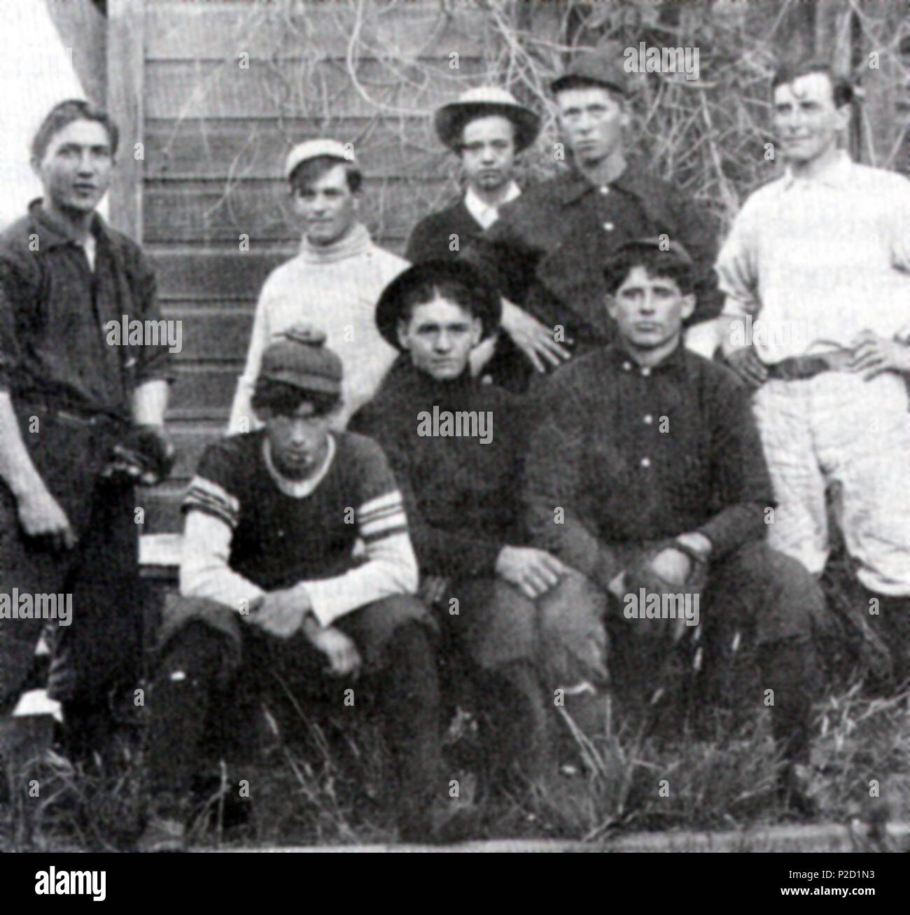 . English: Scholls Baseball Team 1903. Historical images of Beaverton ...