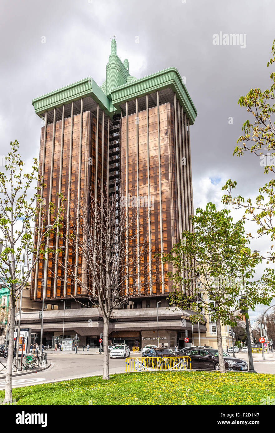 Torres de Colón buildings, Madrid, Spain Stock Photo - Alamy