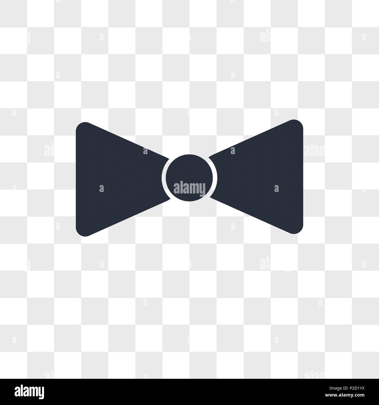 Bow tie vector icon isolated on transparent background, Bow tie logo ...