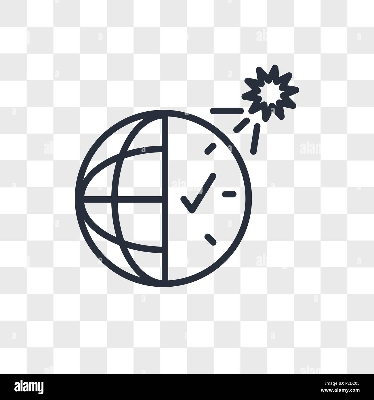 daylight savings vector icon isolated on transparent background ...