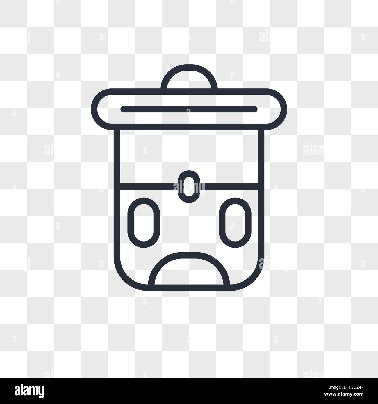 Backpack vector icon isolated on transparent background, Backpack logo ...