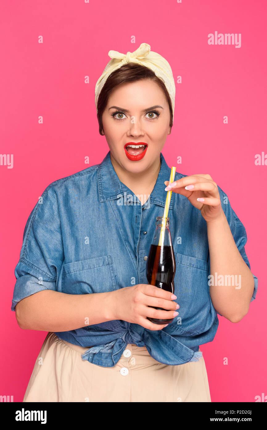 Plus size pin up girl hi-res stock photography and images - Alamy