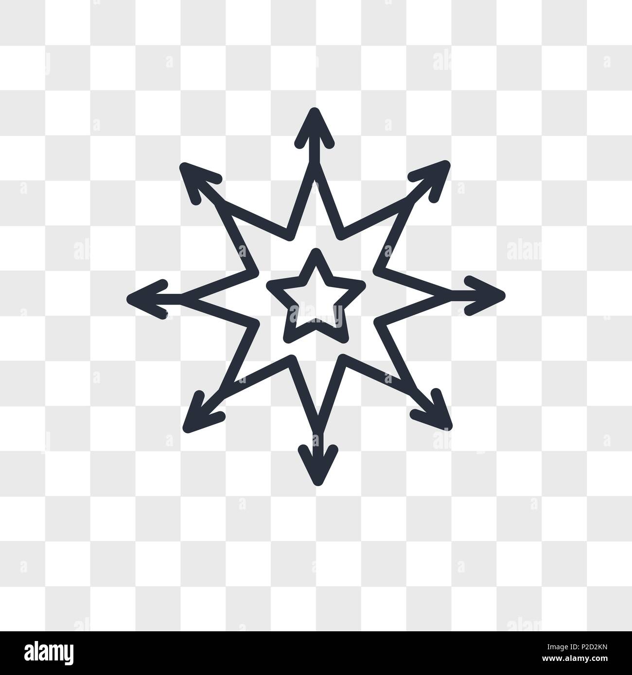 Star vector icon isolated on transparent background, Star logo concept ...