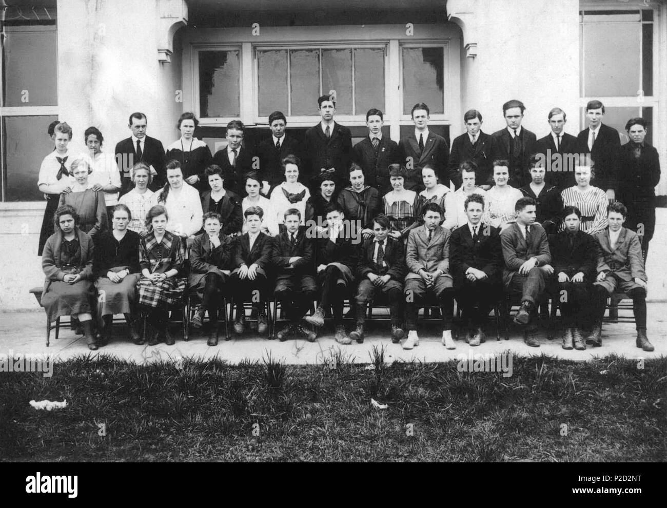 . English: Beaverton High School 1920 or 1921. Historical images of ...