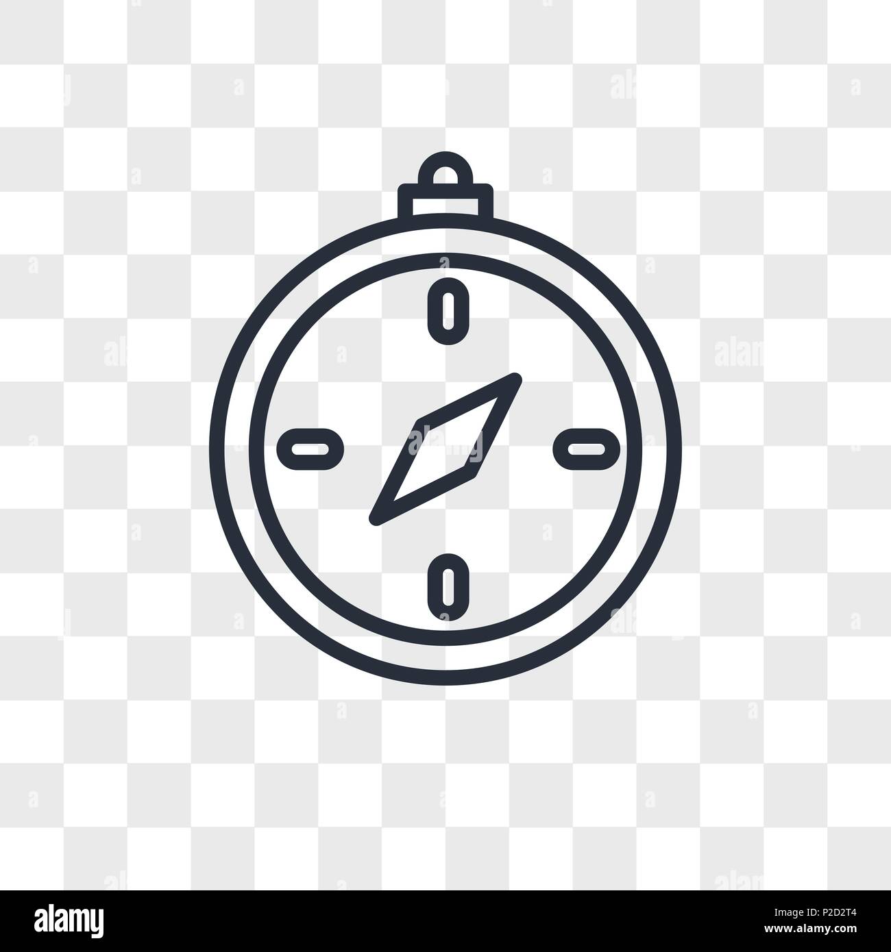 Compass vector icon isolated on transparent background, Compass logo ...