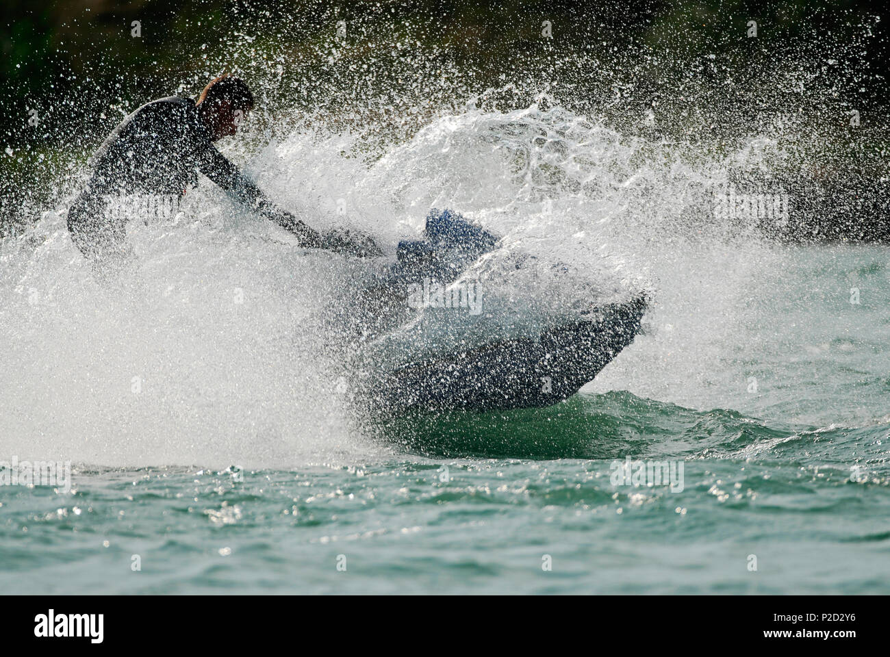Jet ski rider Stock Photo - Alamy