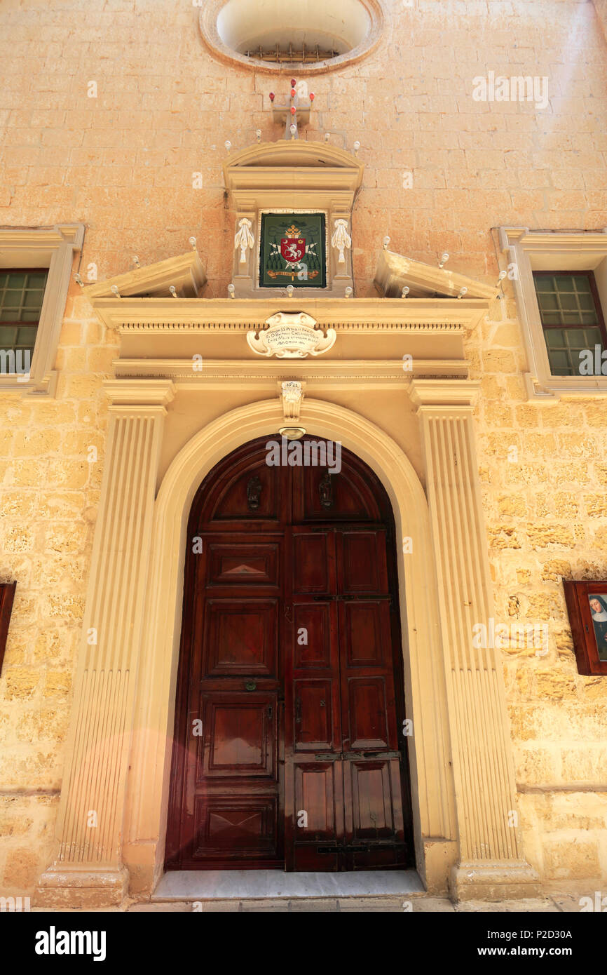 St Peters Monastery of Benedictine Nuns, in the Silent city of Mdina ...