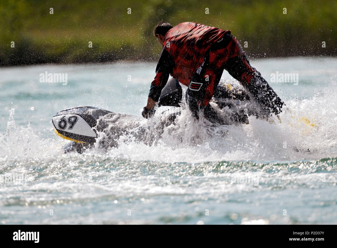 Jet ski rider Stock Photo - Alamy