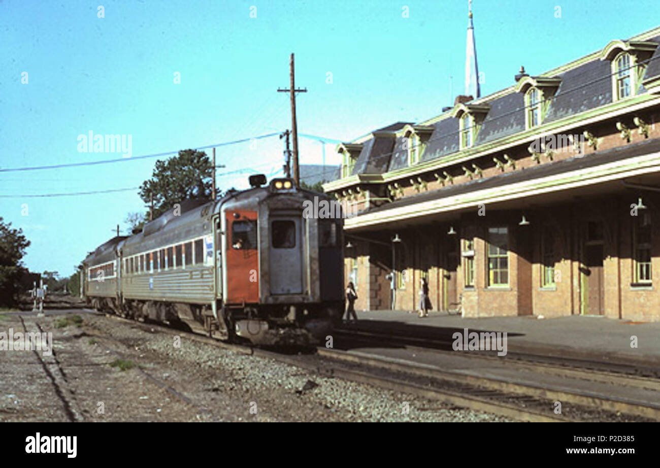 . English: Amtrak train at Wallingford station in May 1980 . 26 May ...