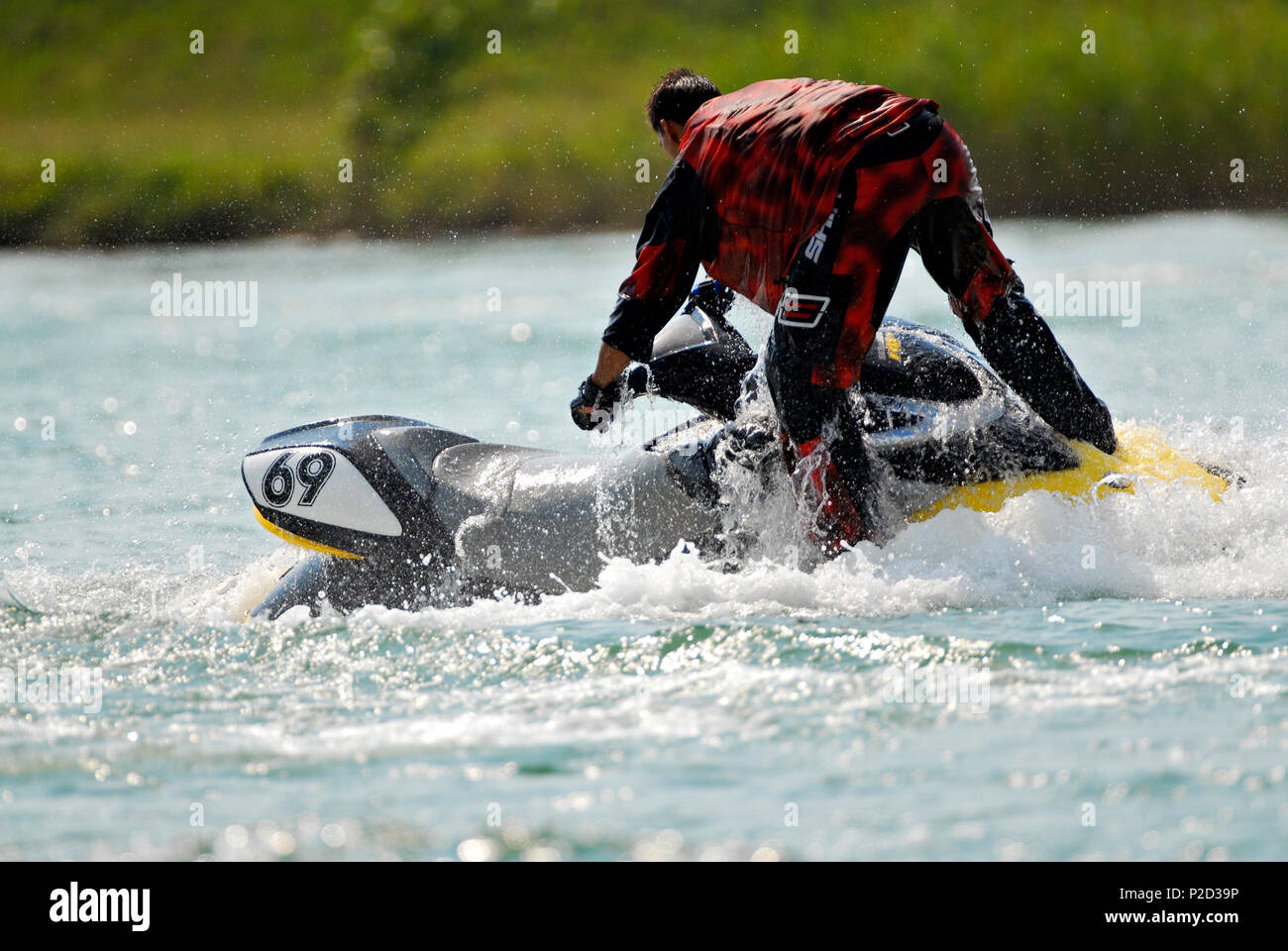Jet ski rider Stock Photo - Alamy