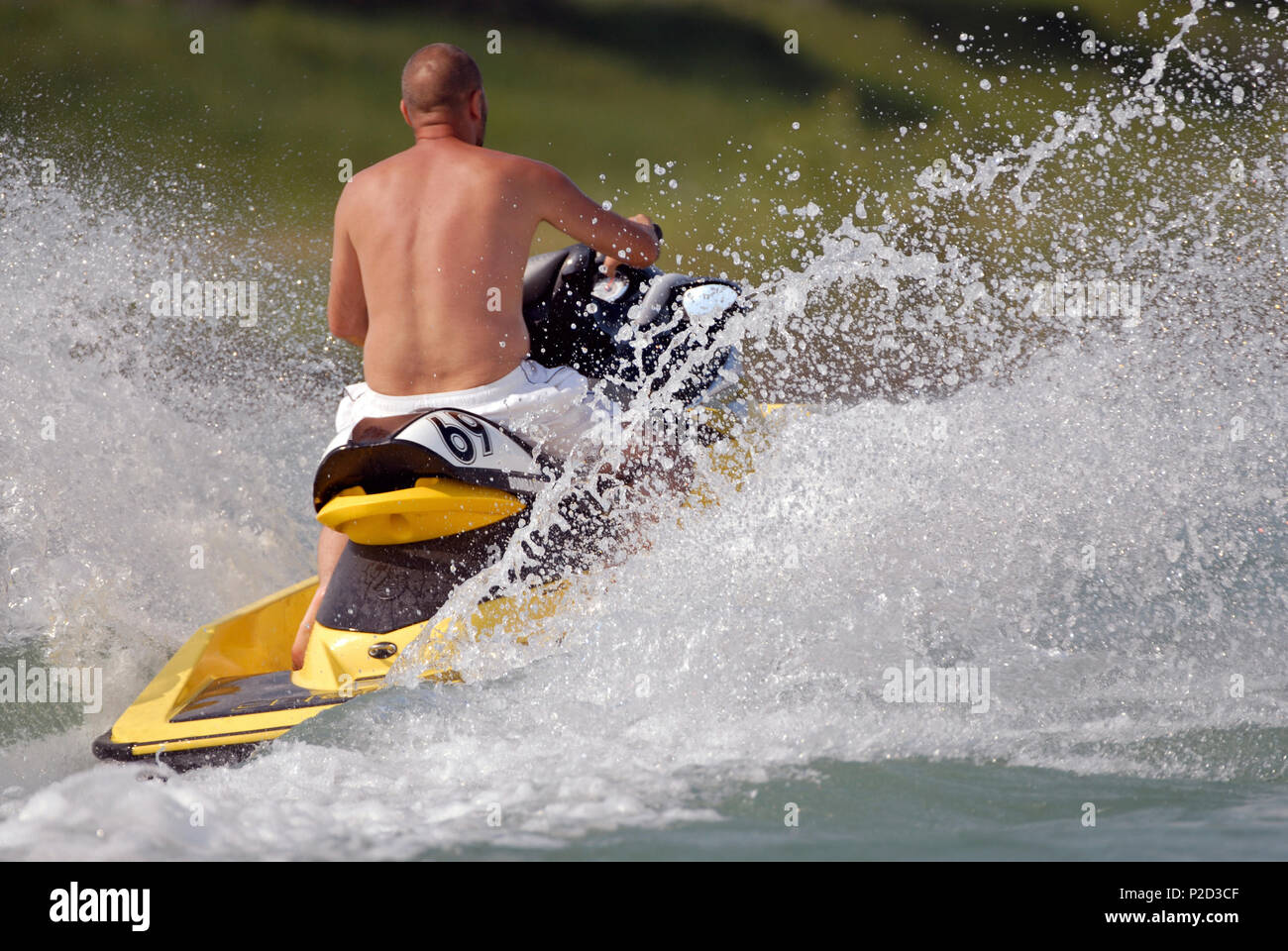 Jet ski rider Stock Photo - Alamy