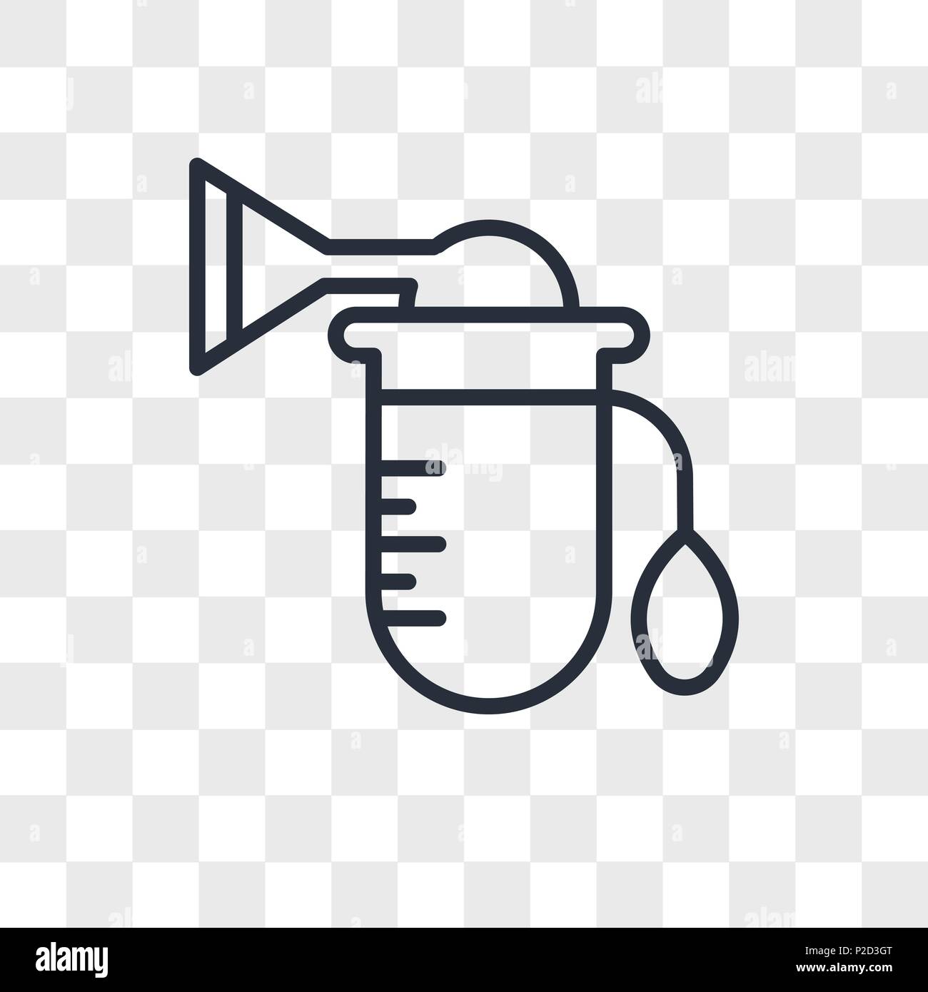 breast pump vector icon isolated on transparent background, breast pump ...