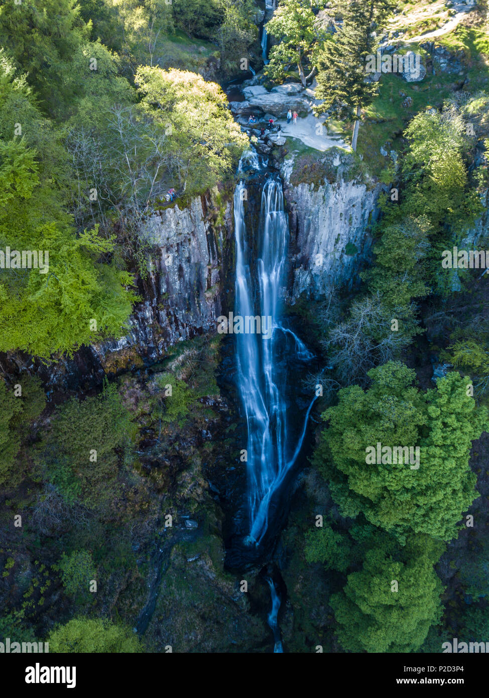 Llanrhaeadr waterfall hi-res stock photography and images - Alamy
