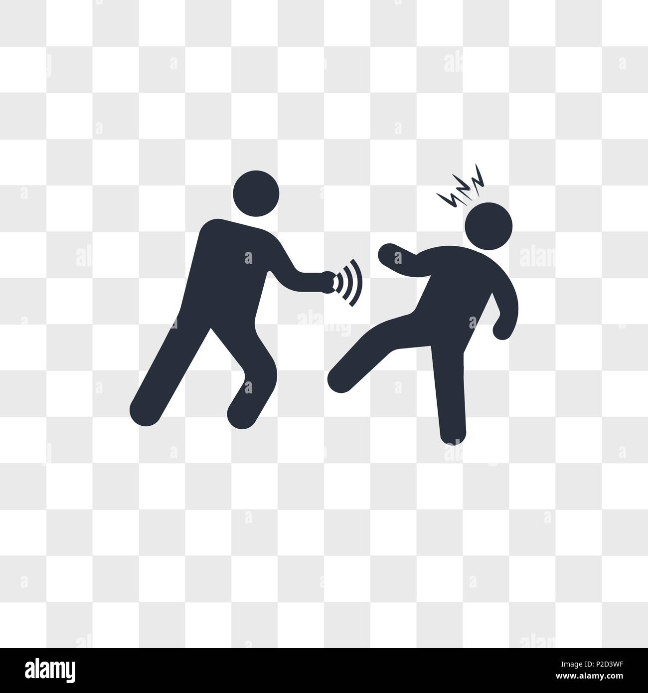 Punching someone icon vector vectors Stock Vector Images - Alamy