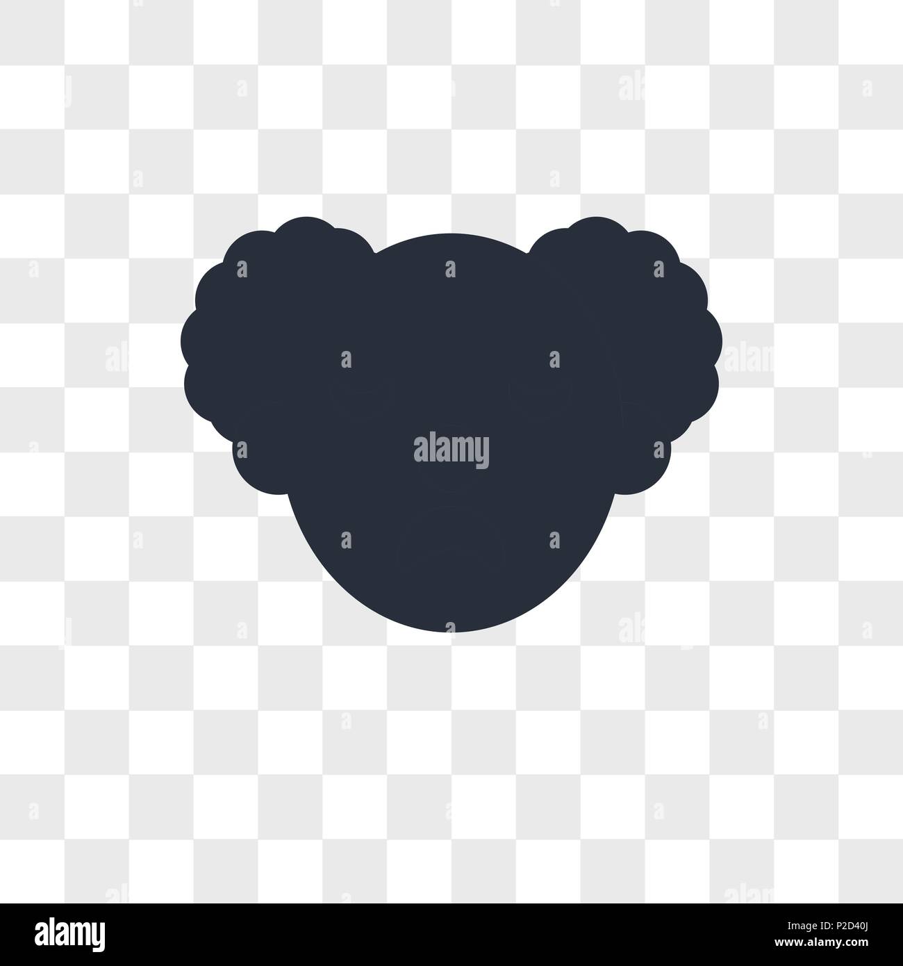 Clown vector icon isolated on transparent background, Clown logo ...