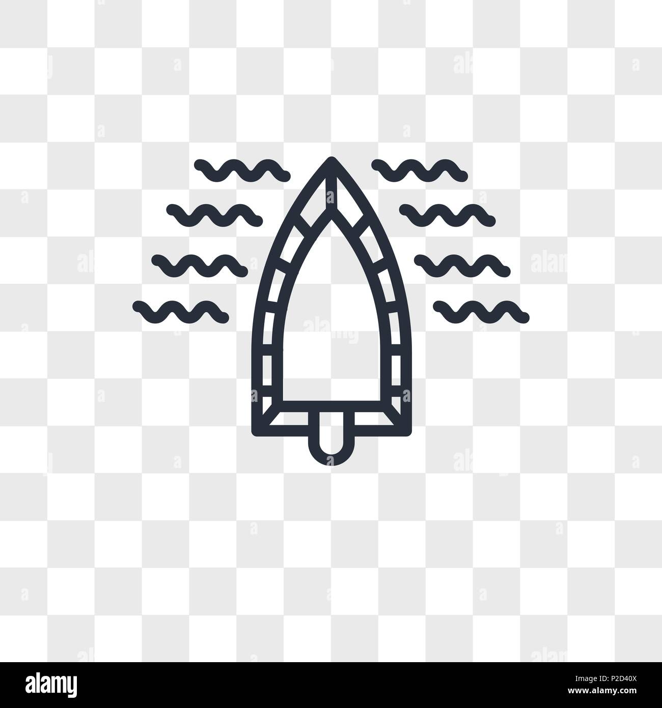 Boat vector icon isolated on transparent background, Boat logo concept ...