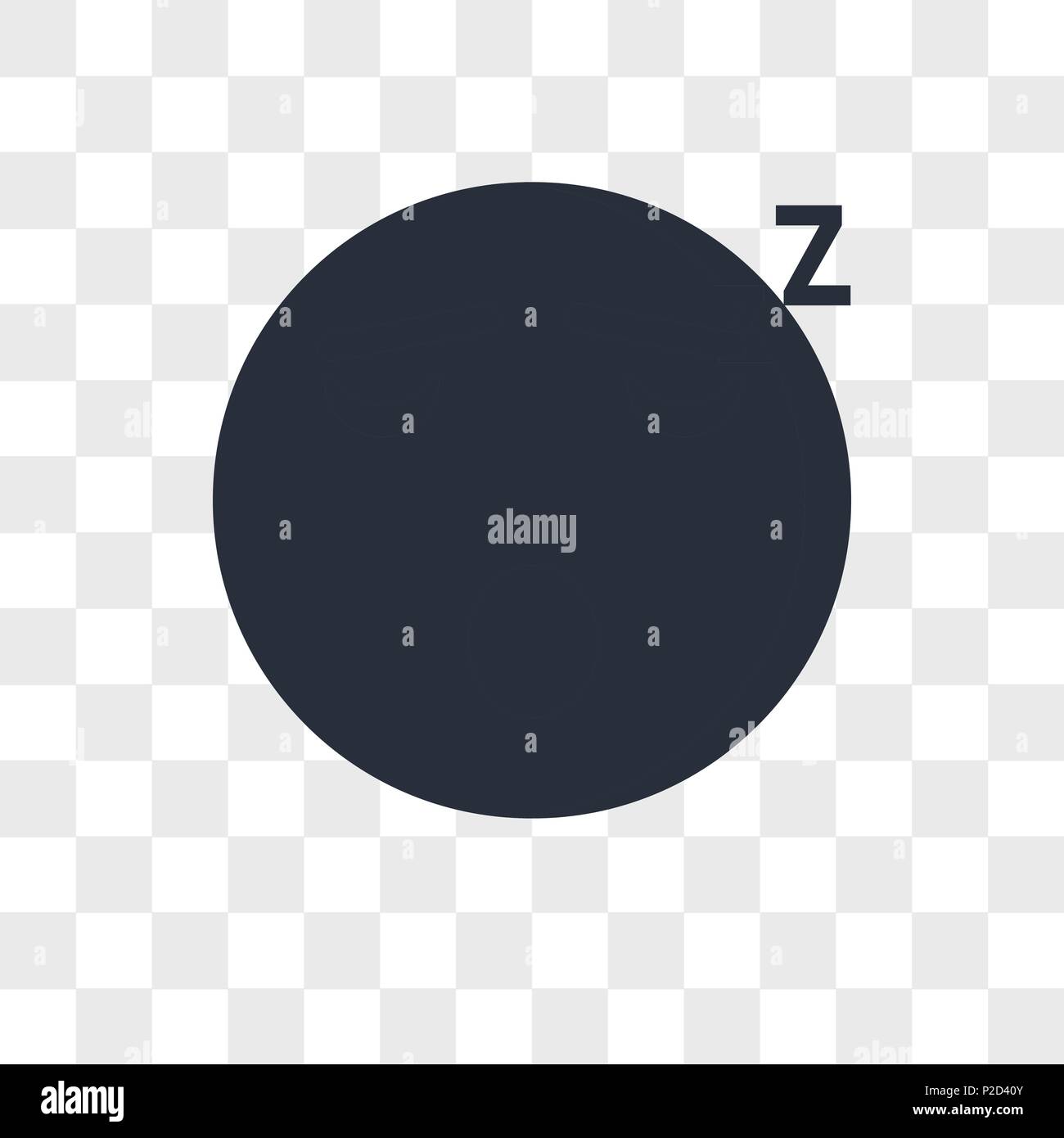 Sleeping vector icon isolated on transparent background, Sleeping logo ...