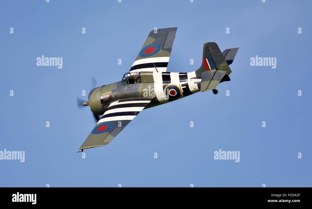 Grumman FM2 Wildcat - American carrier-based fighter aircraft used by ...