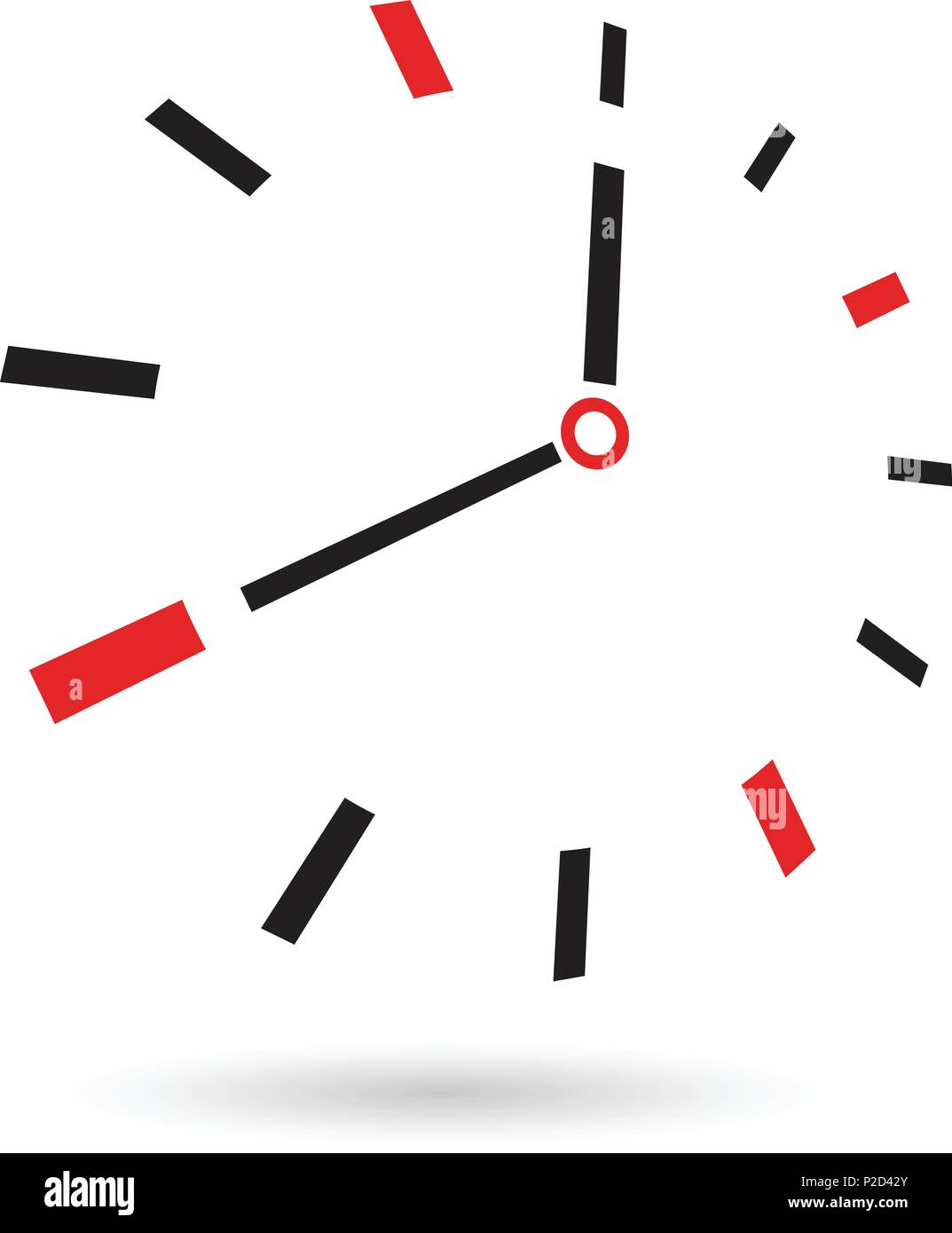 clock face on a white background Stock Vector Image & Art - Alamy