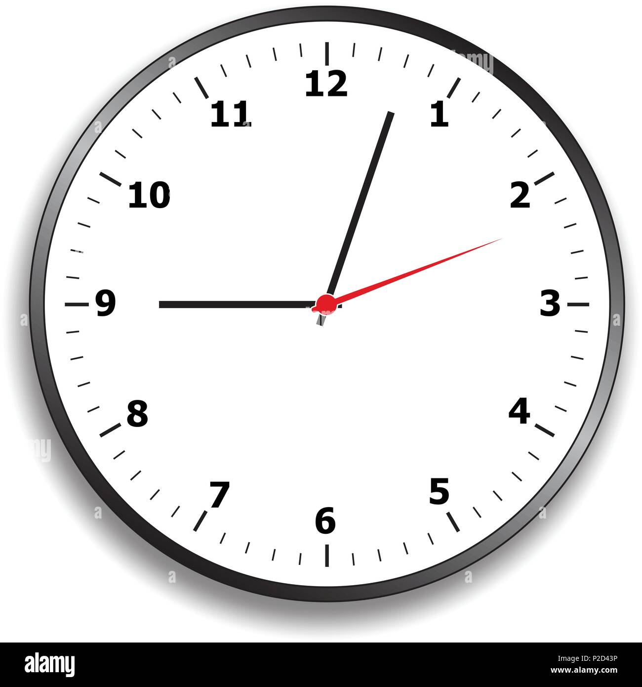 clock face on a white background Stock Vector Image & Art - Alamy