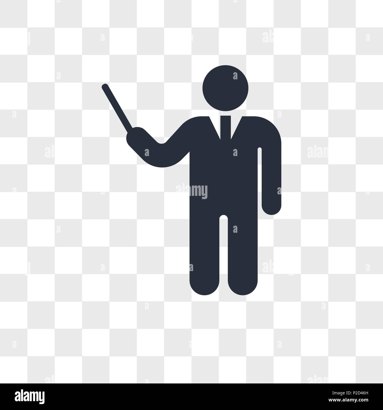 Elegant director vector icon isolated on transparent background ...