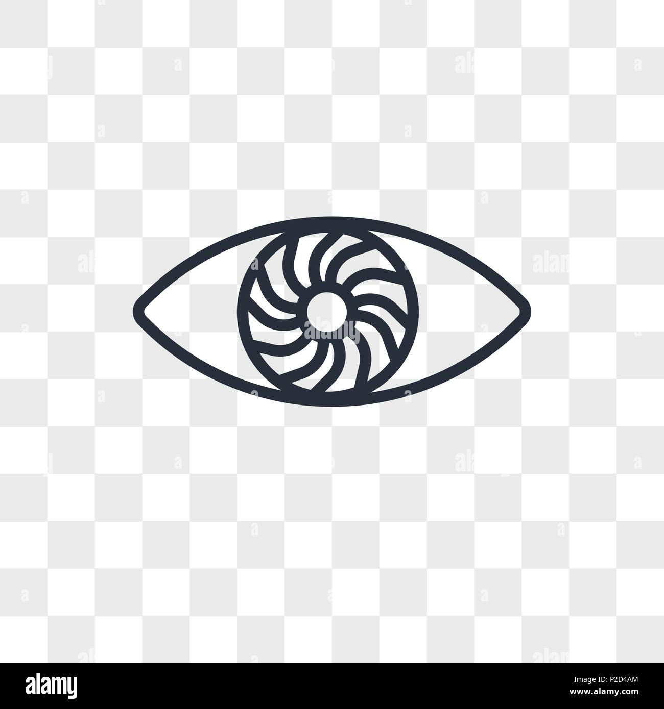 hypnosis vector icon isolated on transparent background, hypnosis logo ...