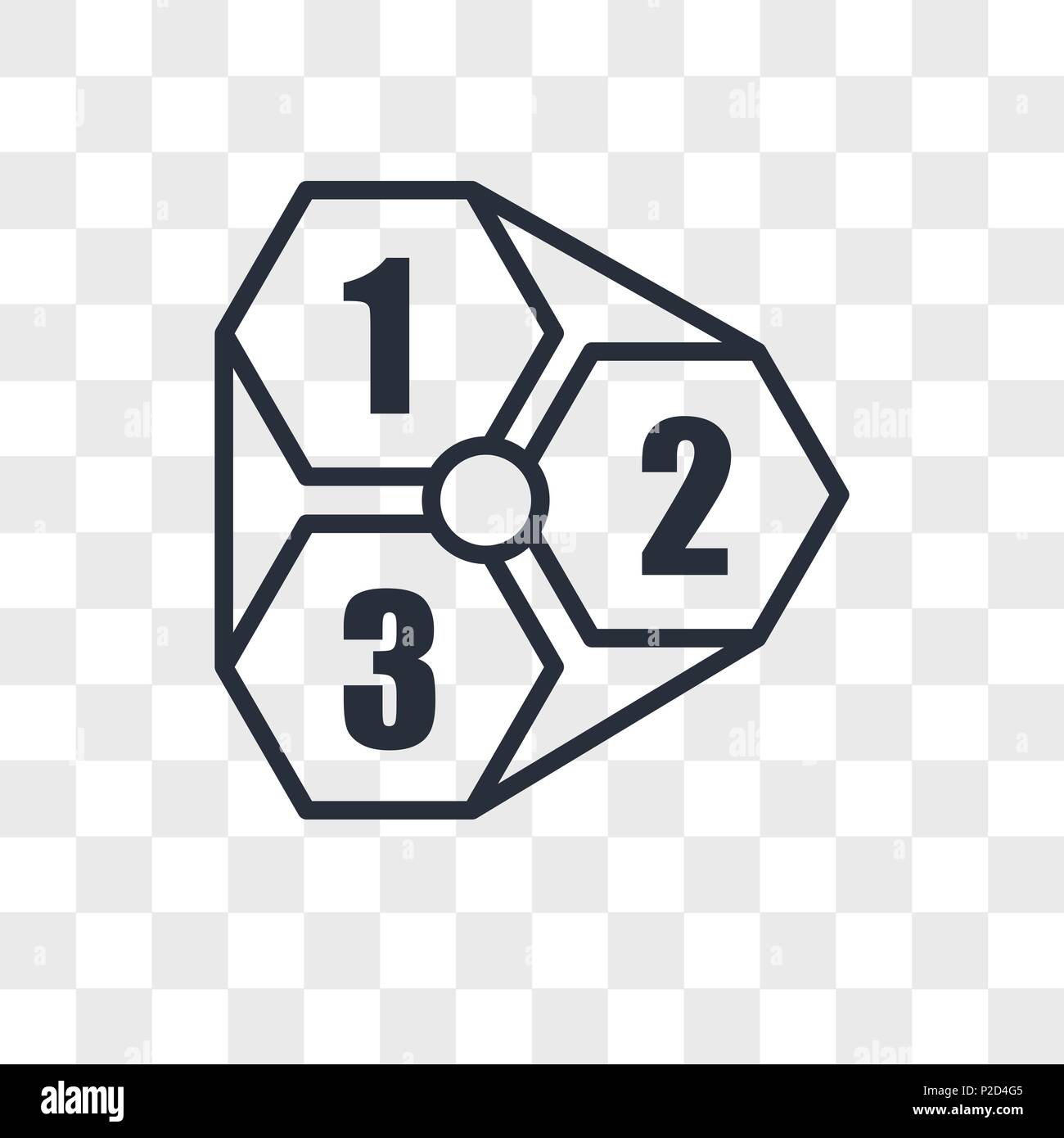 123 vector icon isolated on transparent background, 123 logo concept ...