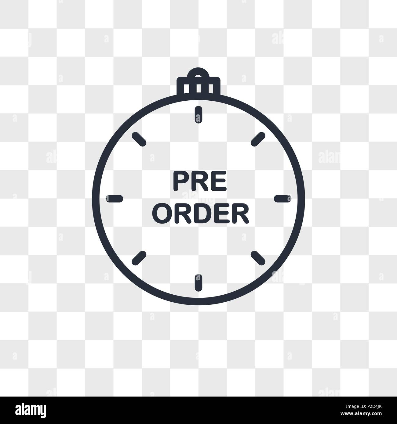 preorder vector icon isolated on transparent background, preorder logo ...