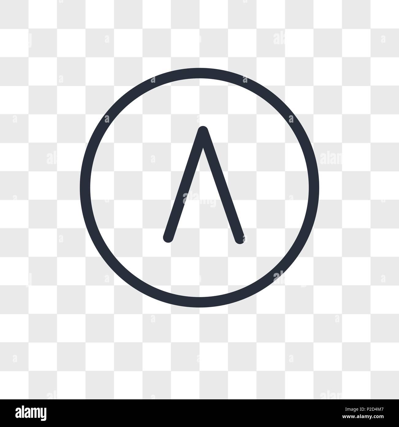 Up arrow vector icon isolated on transparent background, Up arrow logo ...