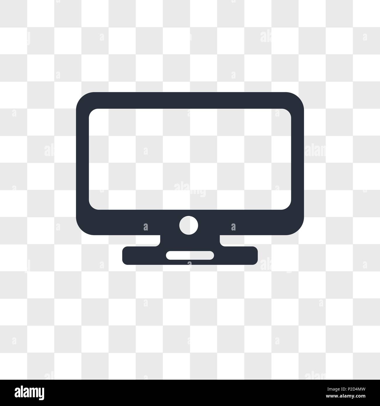 Televisions vector icon isolated on transparent background, Televisions ...