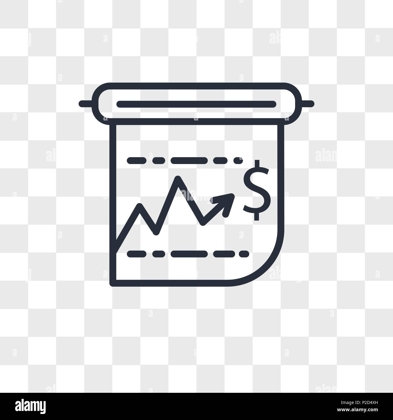 Presentation vector icon isolated on transparent background ...