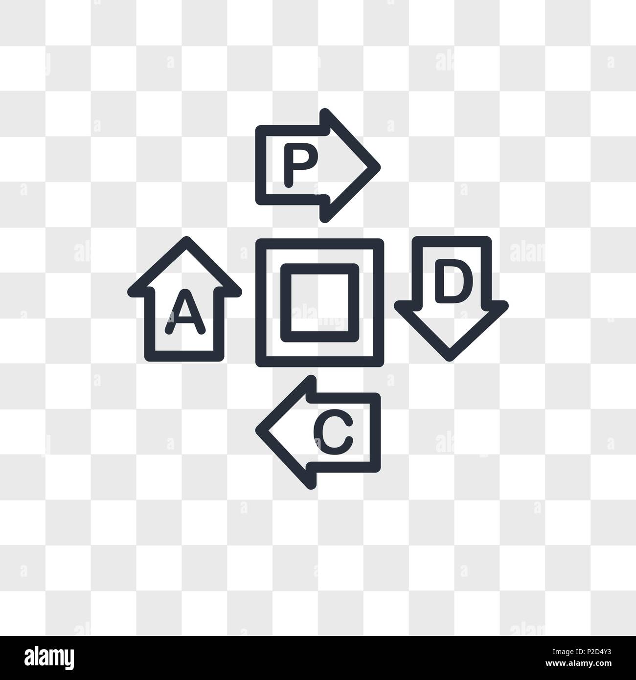 Pdca icon flat design plan hi-res stock photography and images - Alamy