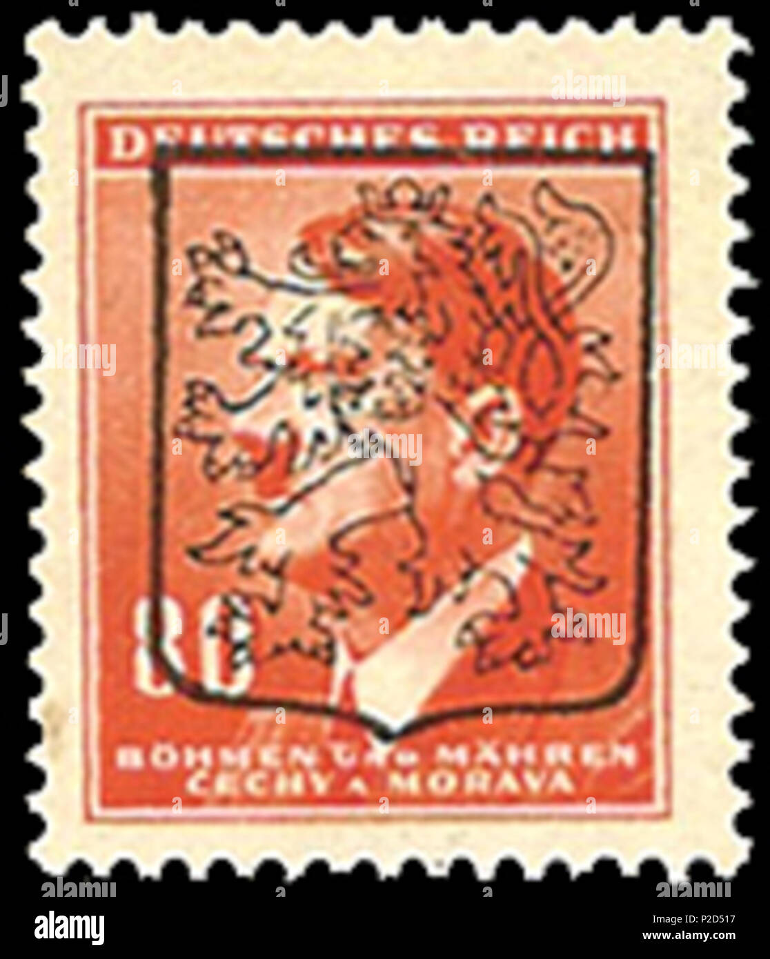 . English: Postage stamp of Third Reich Protectorate of Bohemia and ...