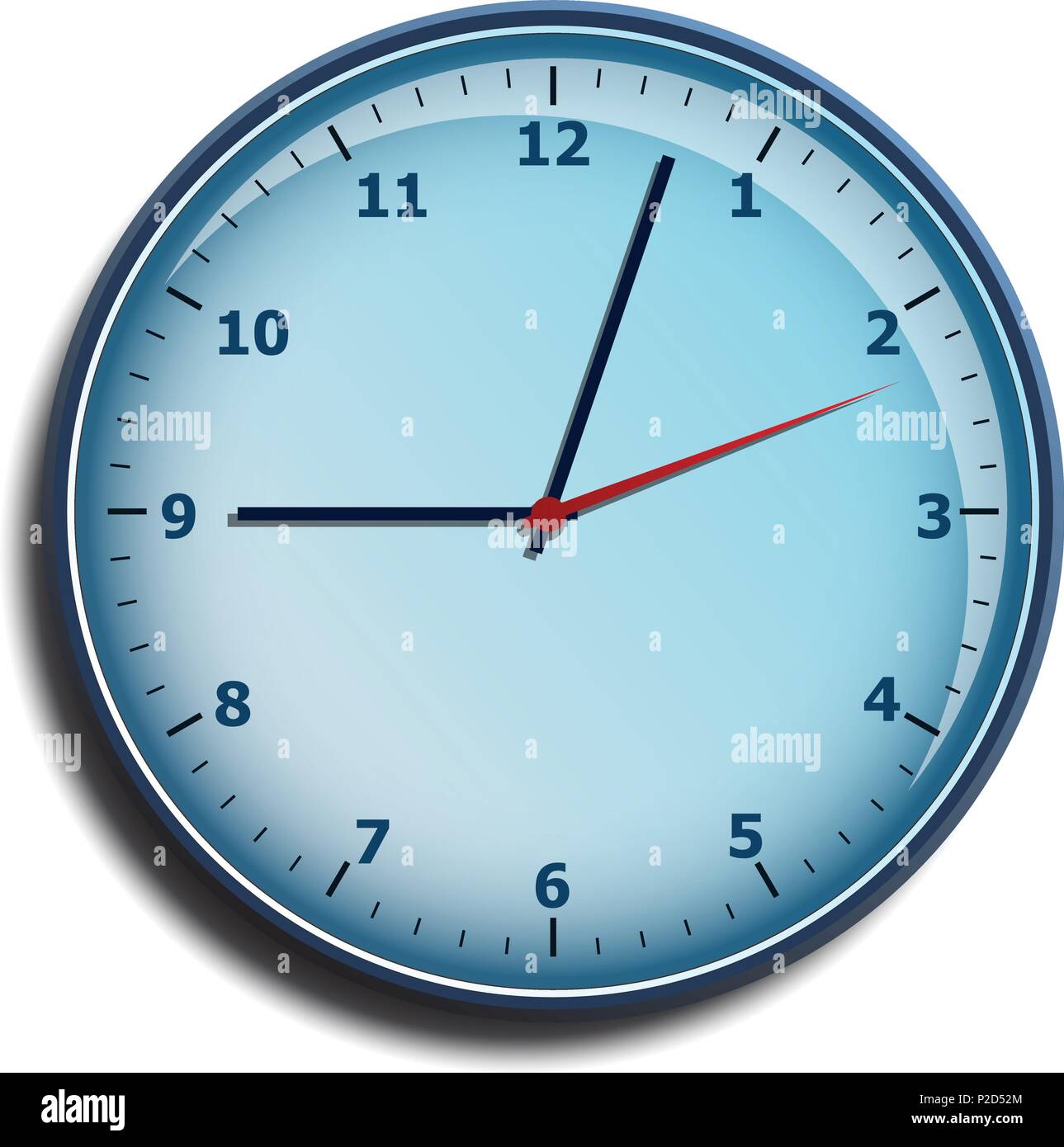 wall clock face on a white background Stock Vector Image & Art - Alamy