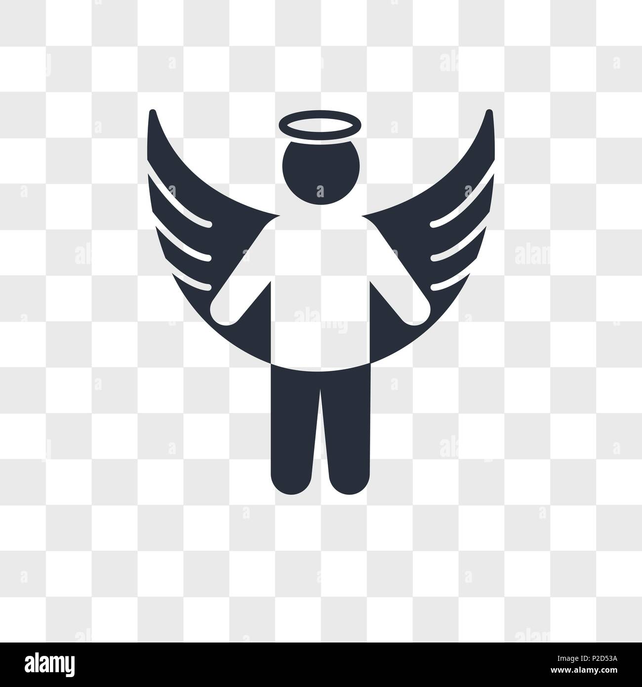 Angel apparition vector icon isolated on transparent background, Angel ...