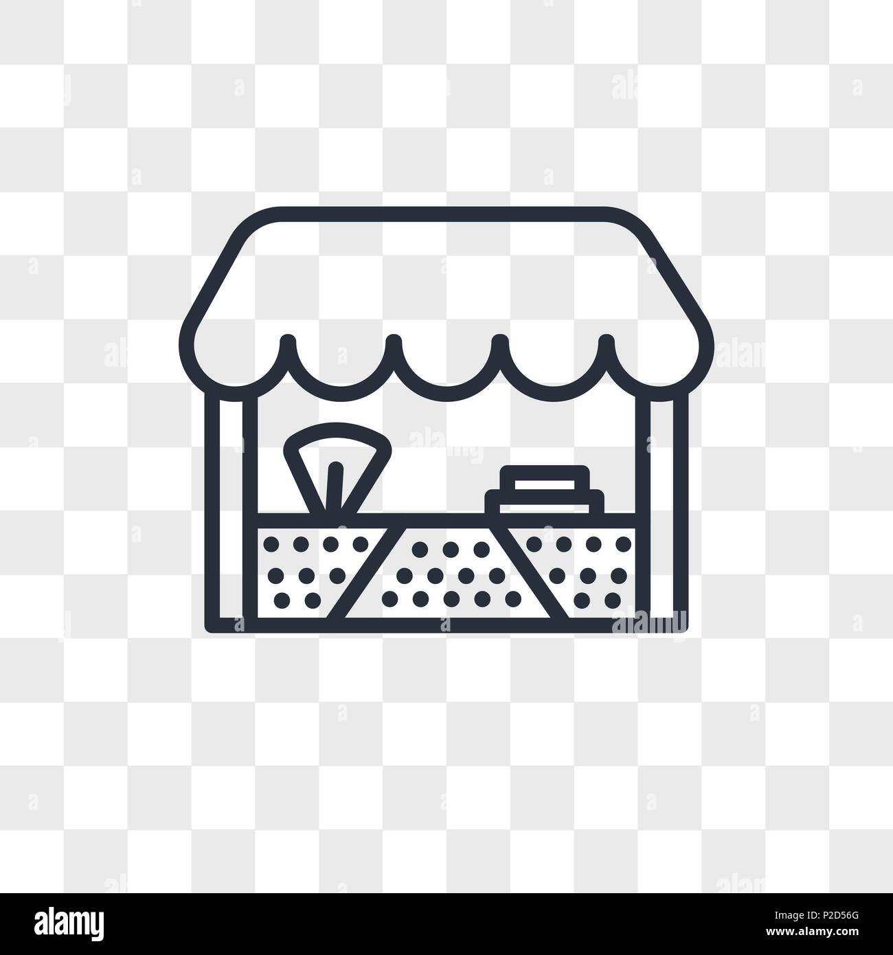Grocery vector icon isolated on transparent background, Grocery logo ...
