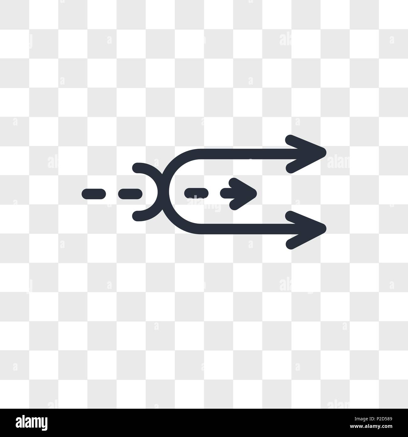 Shuffle vector icon isolated on transparent background, Shuffle logo ...