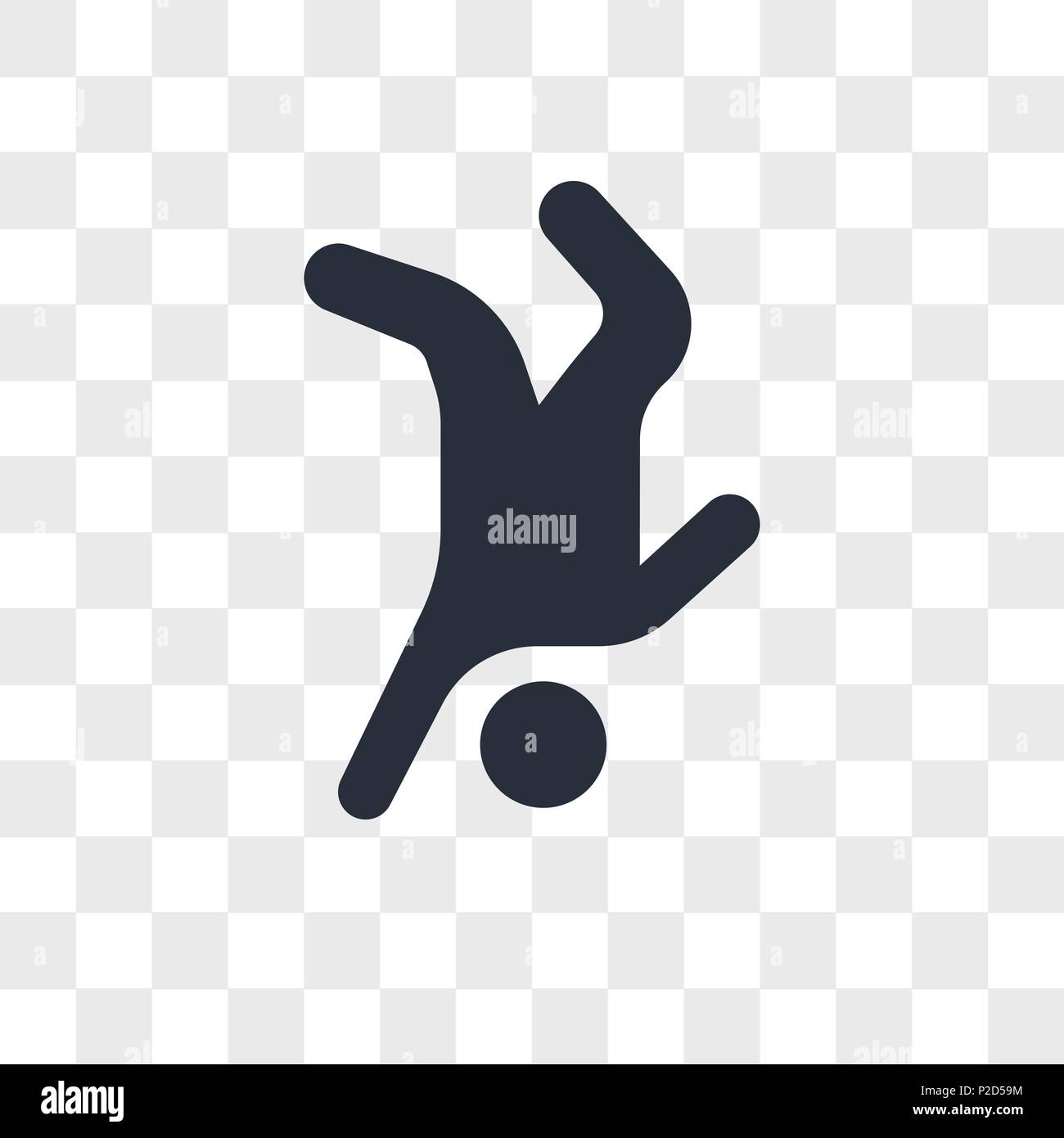 Breakdancer vector icon isolated on transparent background, Breakdancer ...