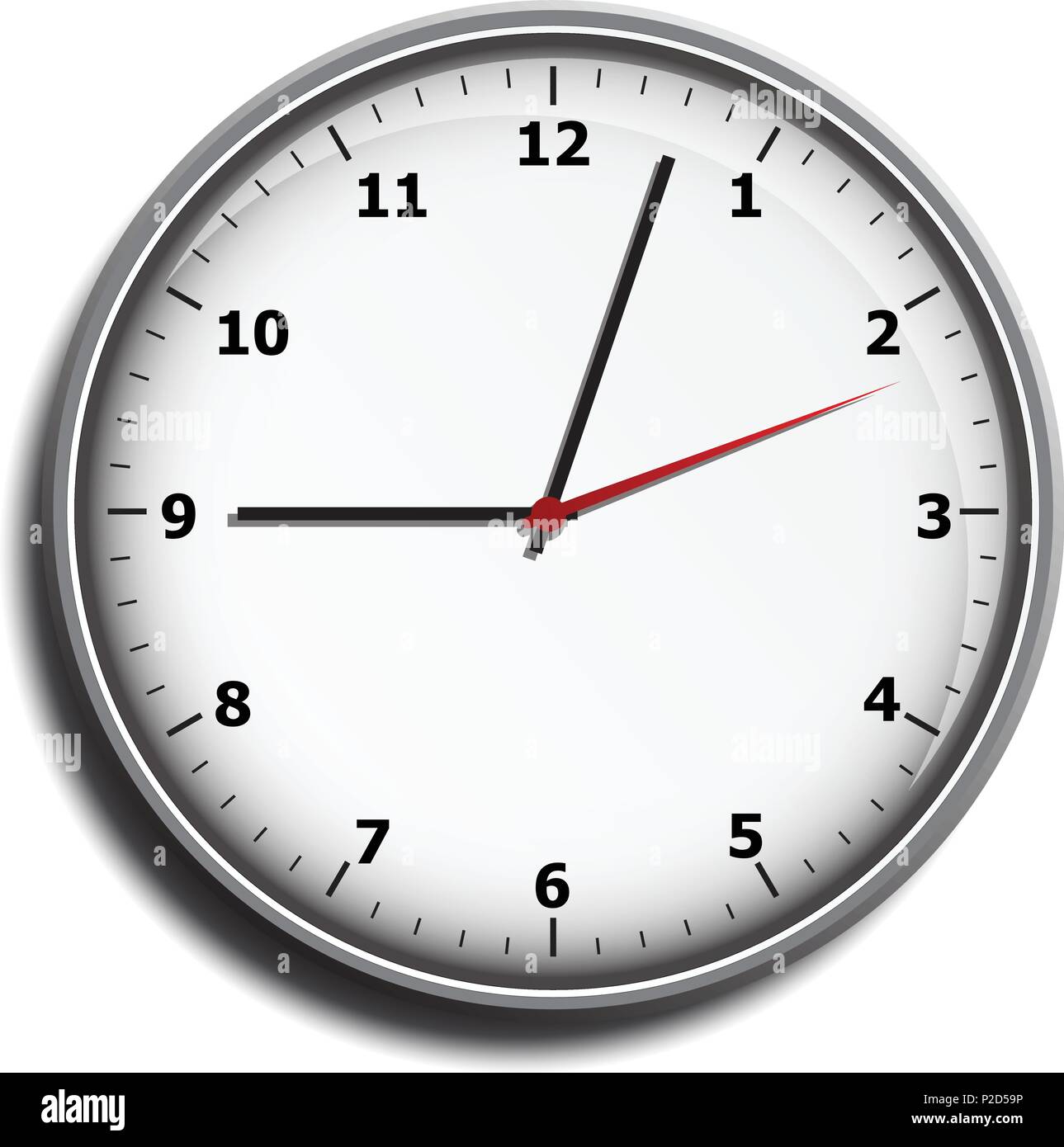 wall clock face on a white background Stock Vector Image & Art - Alamy