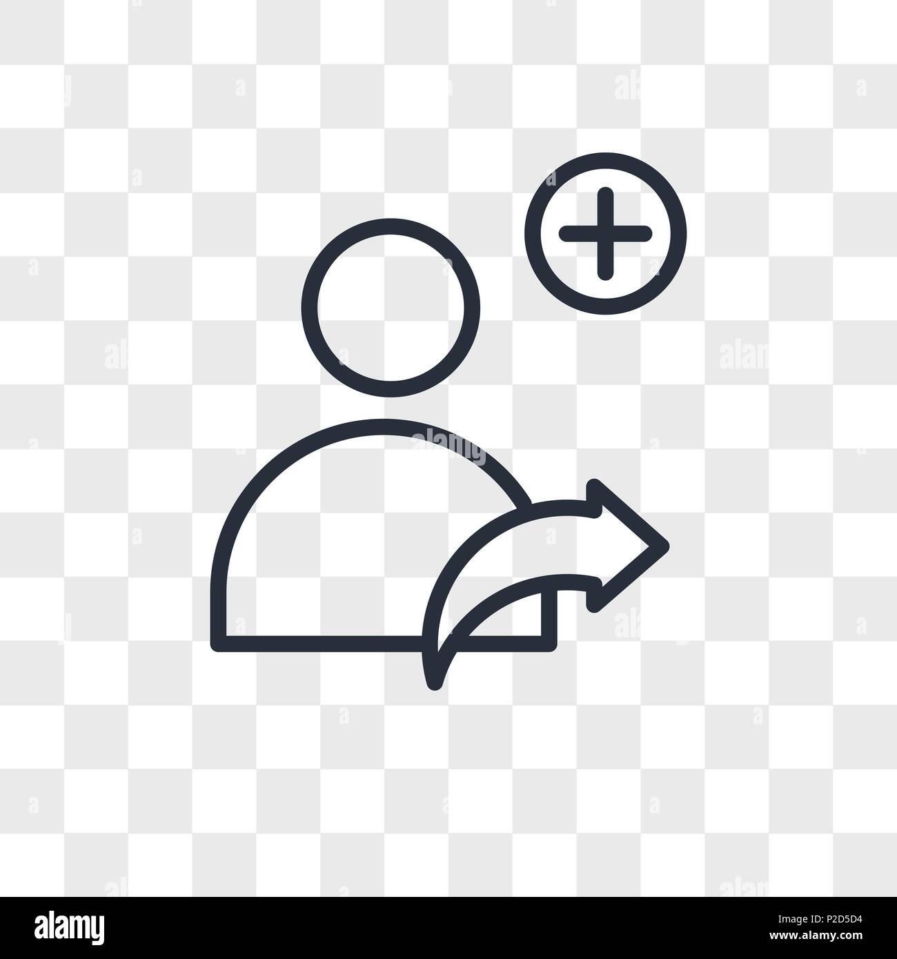 refer a friend vector icon isolated on transparent background, refer a ...