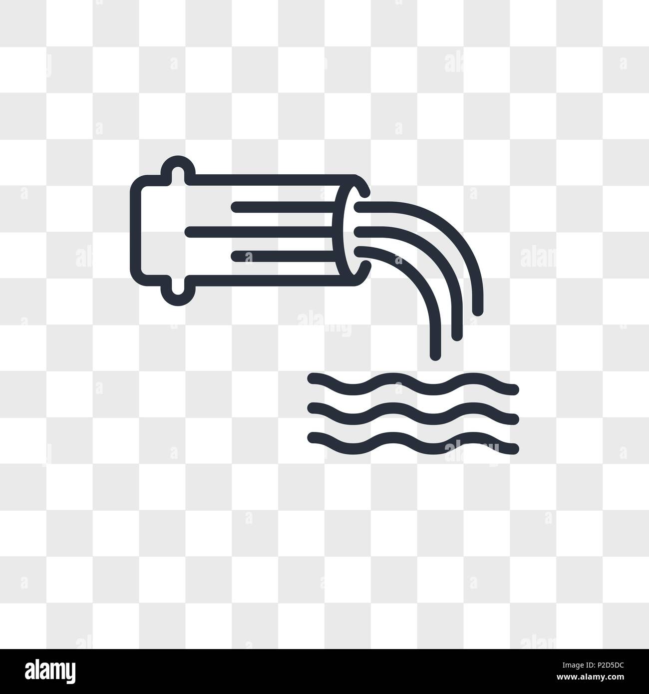 Wastewater treatment plant Stock Vector Images - Alamy