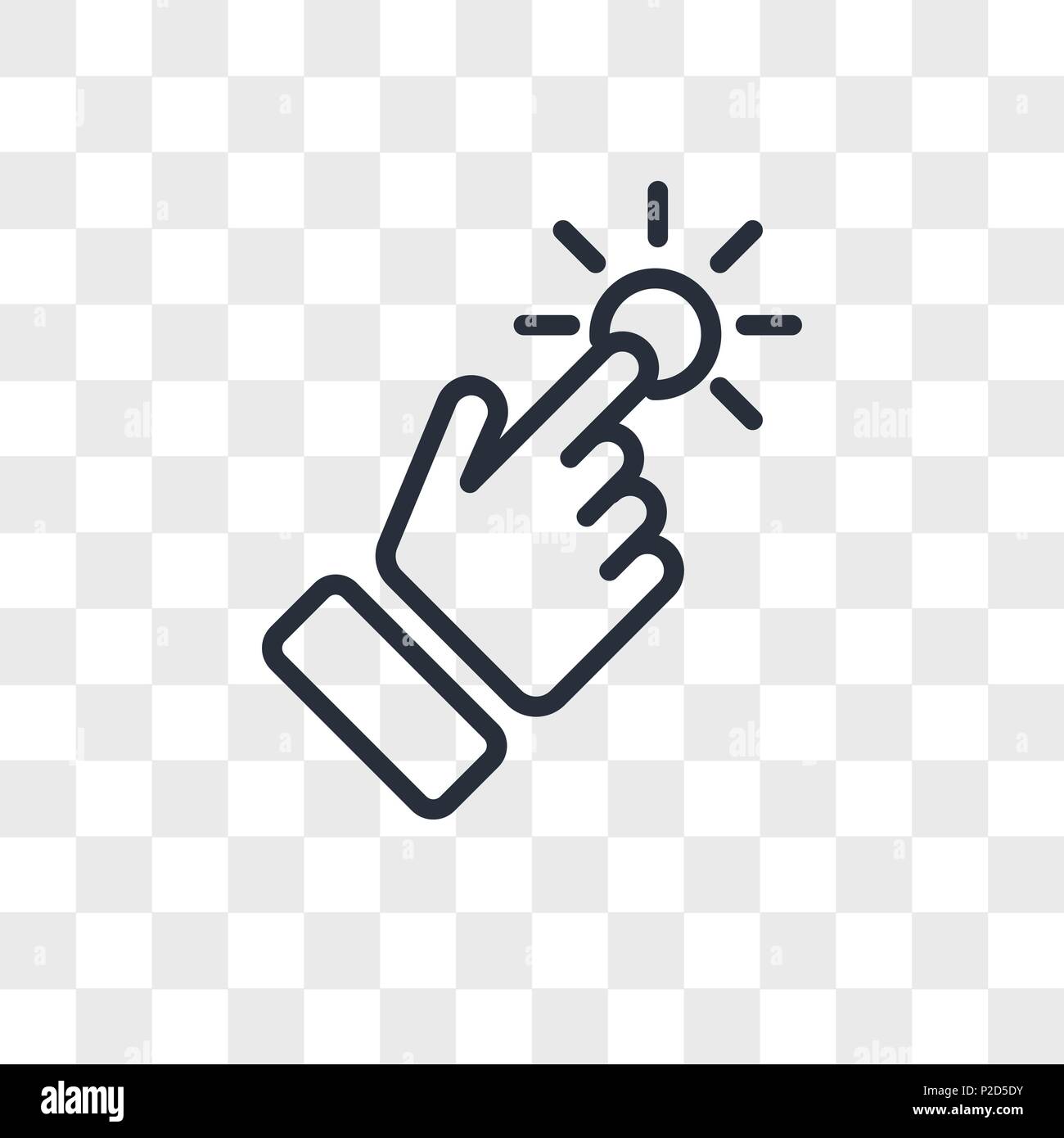 touchpoint vector icon isolated on transparent background, touchpoint ...