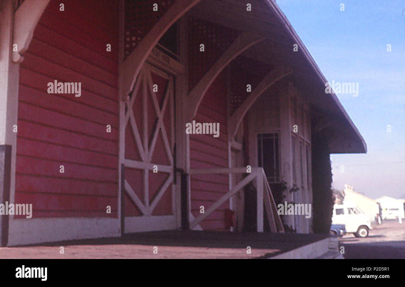 . English: The ex-AT&SF Encinitas station in December 1970 . 1970-12 ...