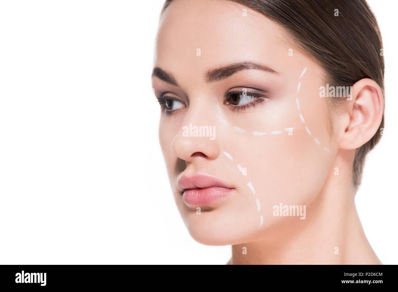 Dotted line people hi-res stock photography and images - Alamy