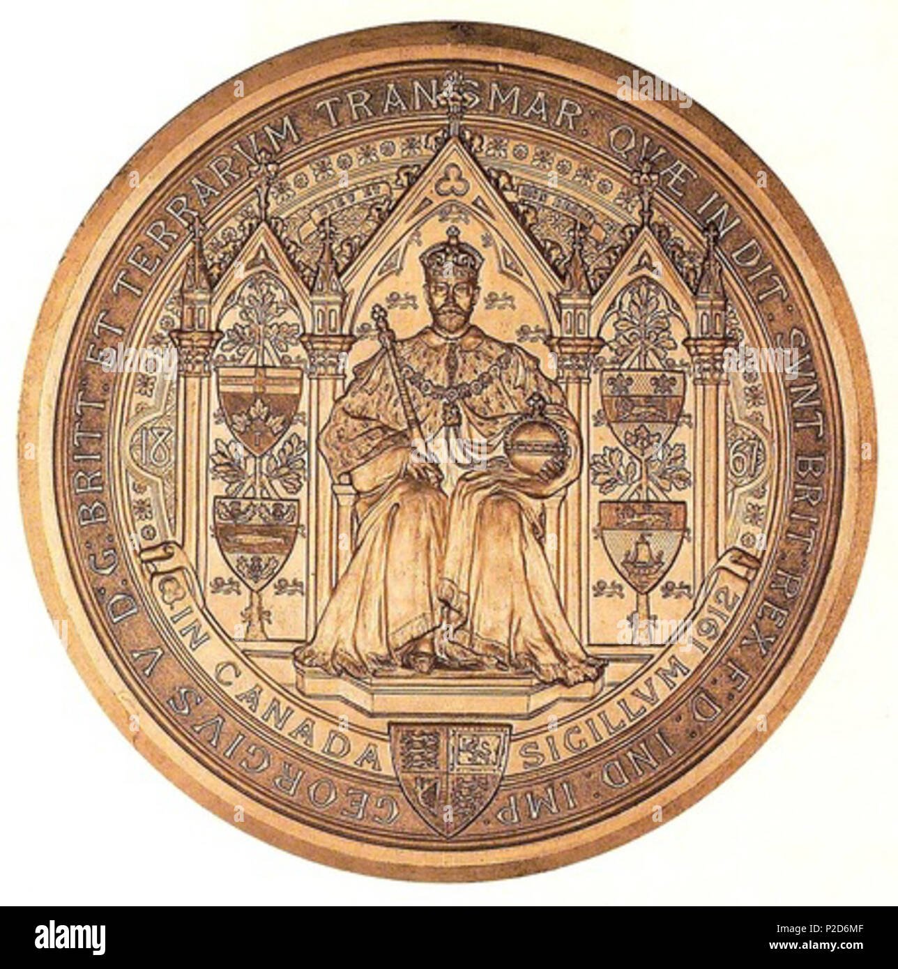 . English: The Great Seal of Canada in the reign of King George V. 7 ...