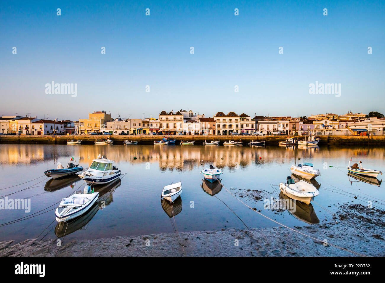 Rio Gilao Tavira Algarve Portugal Stock Photos & Rio Gilao Tavira ...